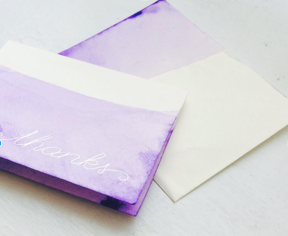 Thank You Note Etiquette: DIY Marbled Handmade Cards to Express Your ...